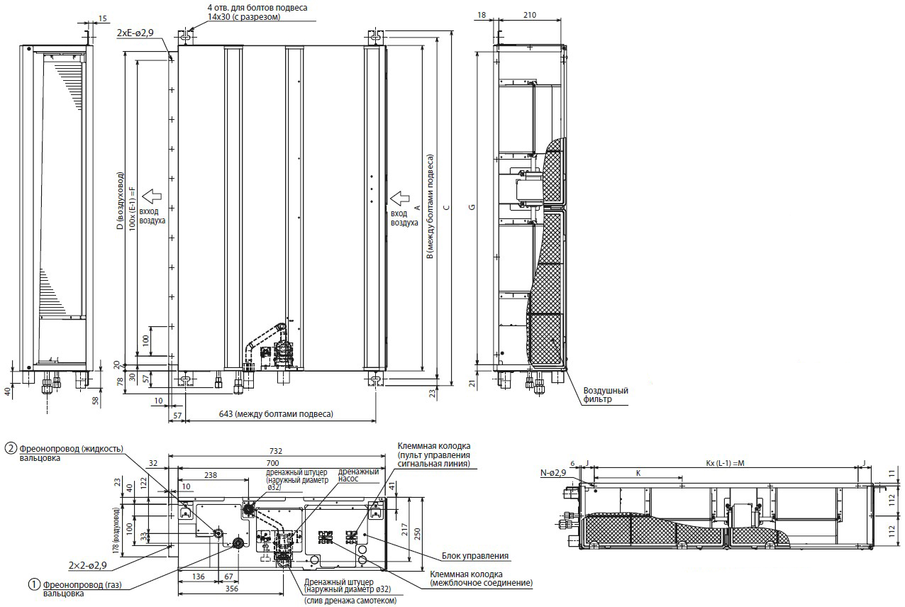 Кондиционер Mitsubishi Electric Pead M125ja Puhz Zrp125vka купить